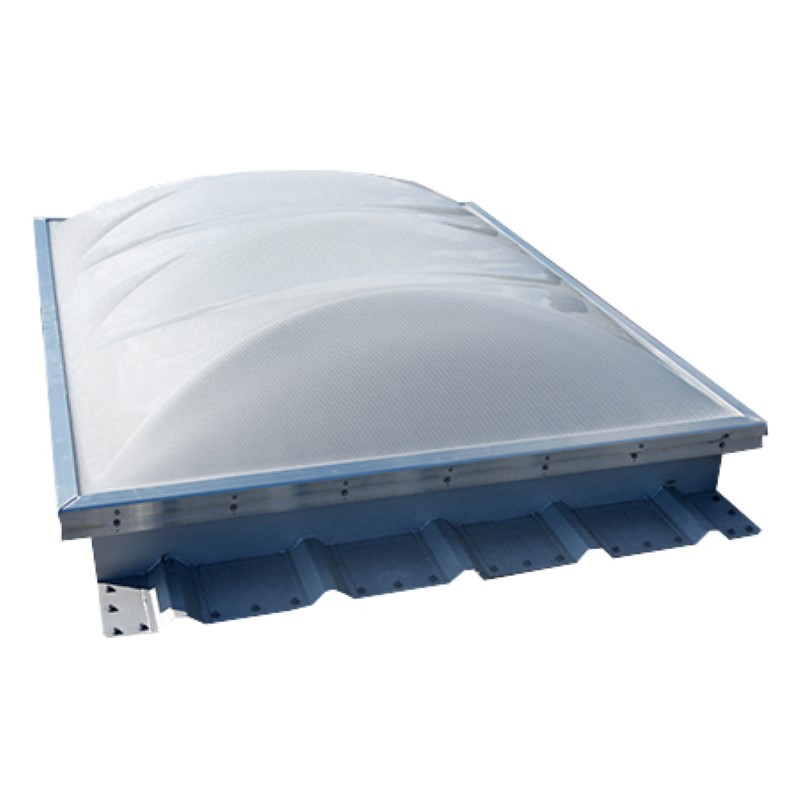 PRISMATIC DOME 48" X 96" - LIGHTWEIGHT CURB MOUNT for Metal Buildings ...
